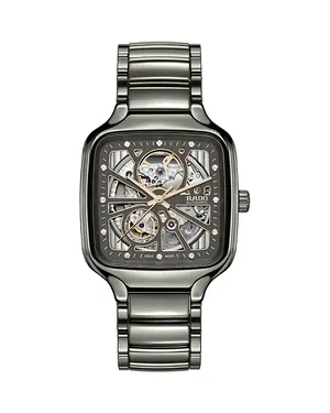 RADO True Square Open Heart Diamond Watch, 38mm - Gray