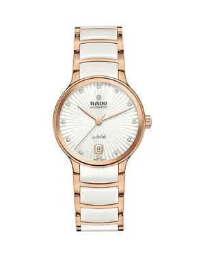 RADO Rado Centrix Diamond Automatic Watch, 39.5mm Silver