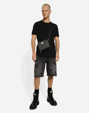 Dolce & Gabbana Coated Jacquard Crossbody Bag - Print