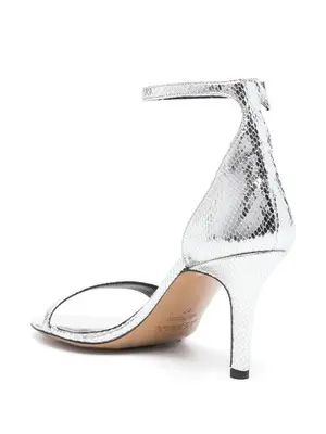 Isabel Marant Étoile Ailisa 80mm Leather Sandals - Silver
