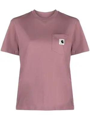 Carhartt Work In Progress Organic-cotton Jersey T-shirt - Pink