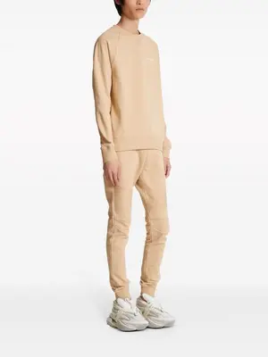 Balmain Cotton Flocked Logo Sweatshirt
