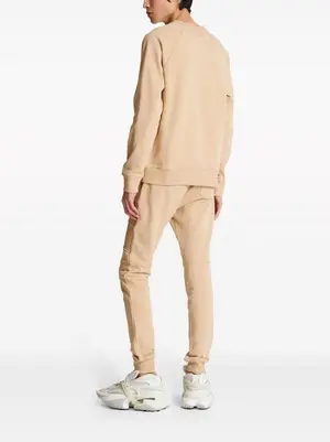 Balmain Cotton Flocked Logo Sweatshirt