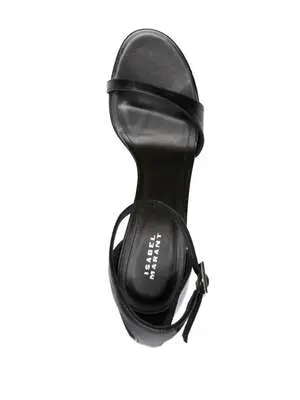 Isabel Marant Étoile Ailisa 80mm Leather Sandals - Black