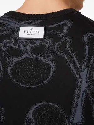 Philipp Plein Skull And Bones Jacquard Jumper