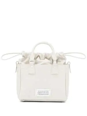 MAISON MARGIELA 5ac Horizontal Leather Tote Bag