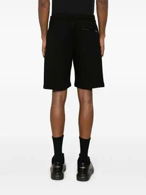 Alexander McQueen Logo-print Cotton Shorts - Black