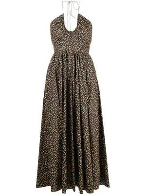 Matteau Floral-print Halterneck Maxi Dress