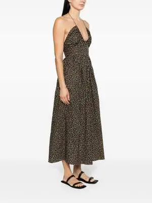 Matteau Floral-print Halterneck Maxi Dress