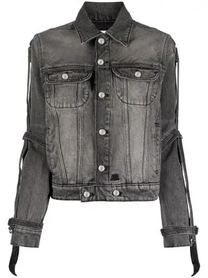 COURREGES Strap-embellished Denim Jacket
