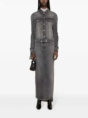 COURREGES Strap-embellished Denim Jacket