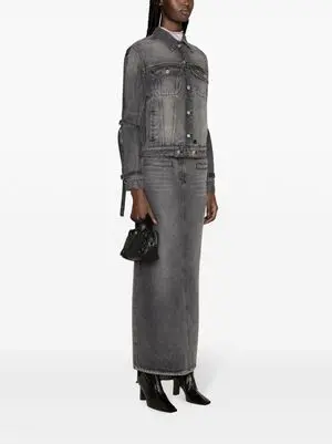 COURREGES Strap-embellished Denim Jacket
