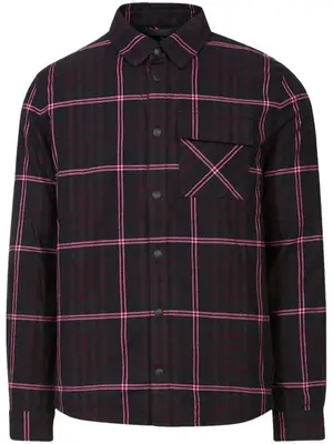 Aztech Mountain Loge Peak Plaid Cotton Shirt - Brown