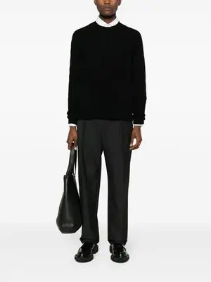 Ralph Lauren Purple Label Cable-knit Jumper - Black