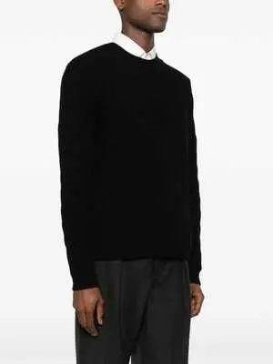 Ralph Lauren Purple Label Cable-knit Jumper - Black
