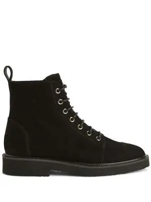 Women's Black Lace Up Boots