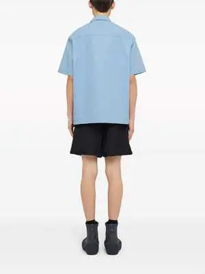 JIL SANDER Short-sleeve Cotton Shirt - Blue