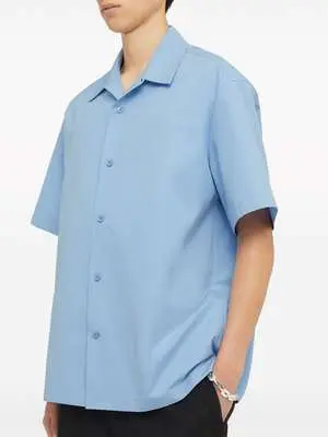 JIL SANDER Short-sleeve Cotton Shirt - Blue