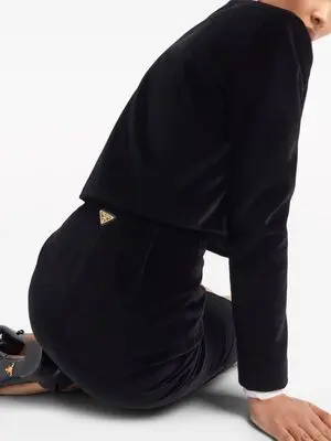 Prada Triangle-logo Velvet Jacket