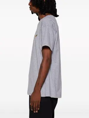 Bally Logo-print Mélange Cotton T-shirt - Grey