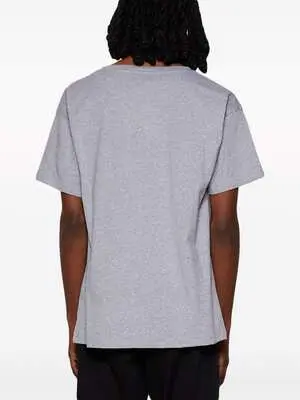 Bally Logo-print Mélange Cotton T-shirt - Grey