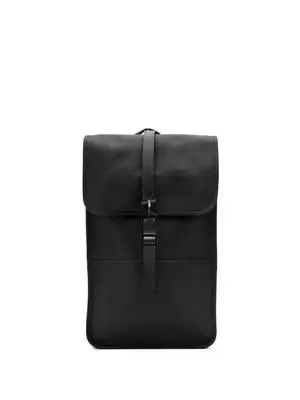 Rains Foldover-top Backpack - Black