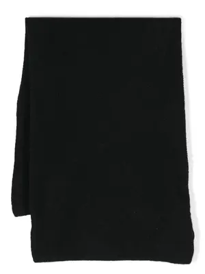 DELL'OGLIO Wraparound Cashmere Scarf - Black