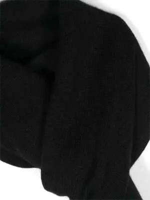 DELL'OGLIO Wraparound Cashmere Scarf - Black