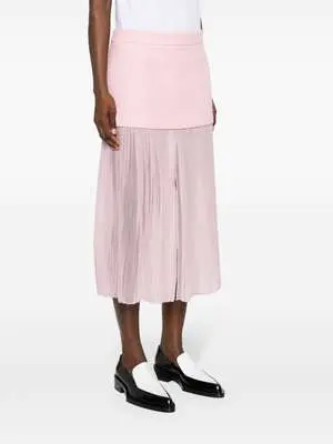 Gucci Layered Tweed Midi Skirt