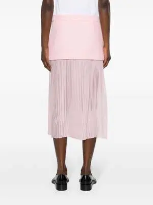 Gucci Layered Tweed Midi Skirt