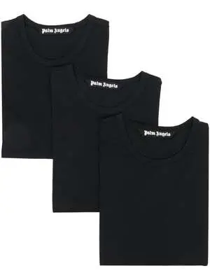 Palm Angels Plain Stretch-cotton T-shirt - White