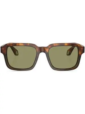 Giorgio Armani Rectangle-frame Sunglasses - Green