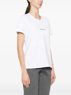 Stella McCartney Logo-embroidered T-shirt - White