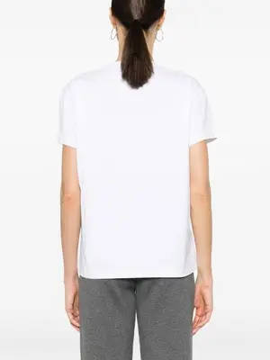 Stella McCartney Logo-embroidered T-shirt - White