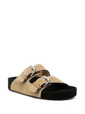 Isabel Marant Étoile Lennyo Eyelet-embellished Sandals