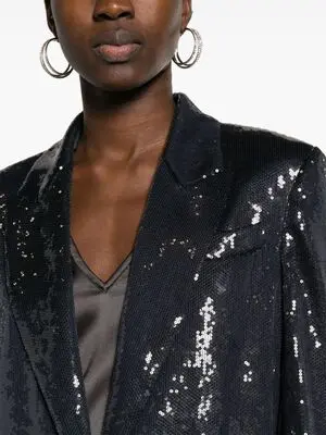 Brunello Cucinelli Sequin Embellished Single-breasted Blazer