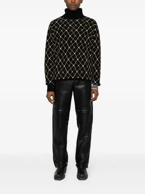 Random Identities Roll-neck Jacquard Jumper
