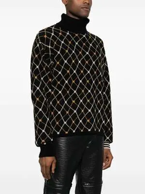 Random Identities Roll-neck Jacquard Jumper