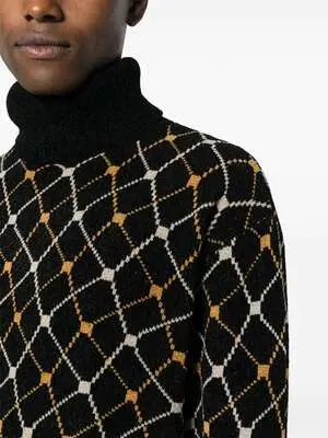 Random Identities Roll-neck Jacquard Jumper