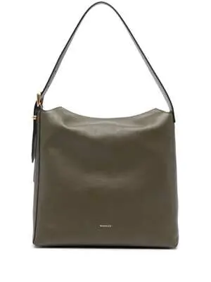 WANDLER Marli Leather Tote Bag - Green