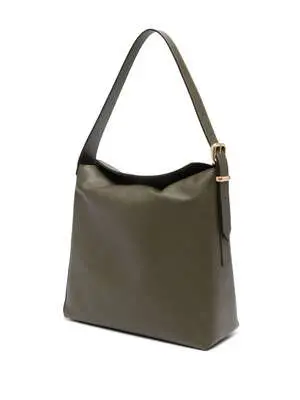 WANDLER Marli Leather Tote Bag - Green