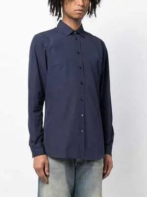 Moschino Logo-embroidered Cotton Shirt
