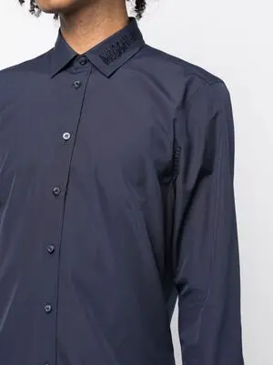 Moschino Logo-embroidered Cotton Shirt