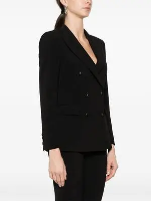 BLANCA VITA Double-breasted Blazer - Black