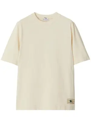 Burberry Ek Cotton T-shirt - Neutrals