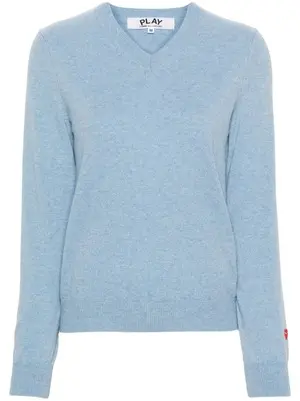 Play Comme Des Garcon Applique Sweaters For Women