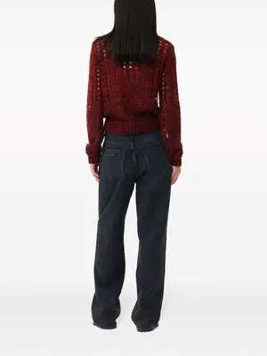 GANNI Drawstring-fastening Straight-leg Jeans