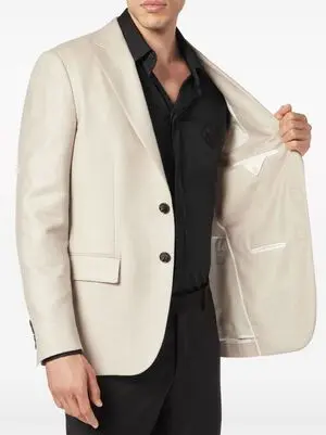 BILLIONAIRE Logo-patch Single-breasted Blazer