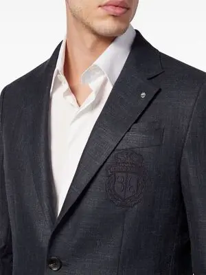 BILLIONAIRE Logo-patch Single-breasted Blazer