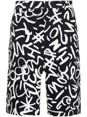 Moschino Monogram-print Chino Shorts